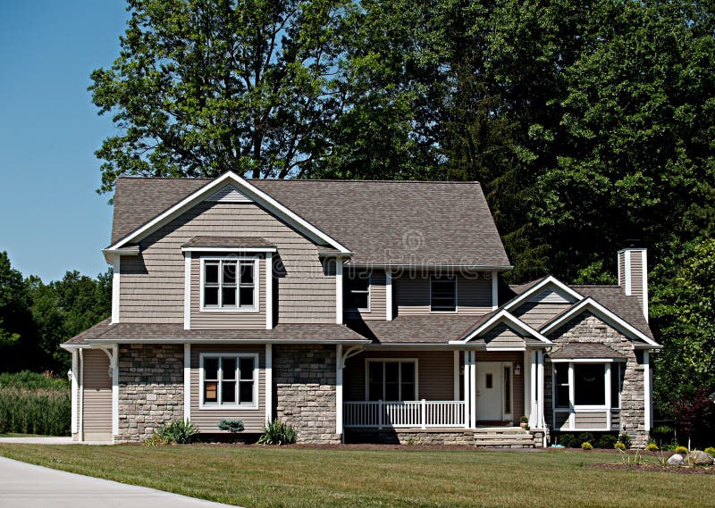 Nuova Casa in Ohio immagine stock. Immagine di esterno - 3003823