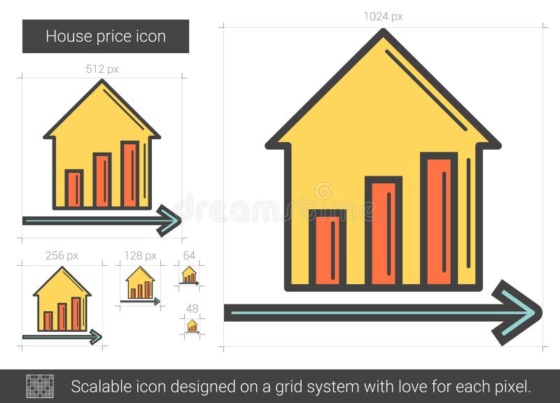 Nuova Linea Icona Di Prezzi Illustrazione Vettoriale - Illustrazione di ...