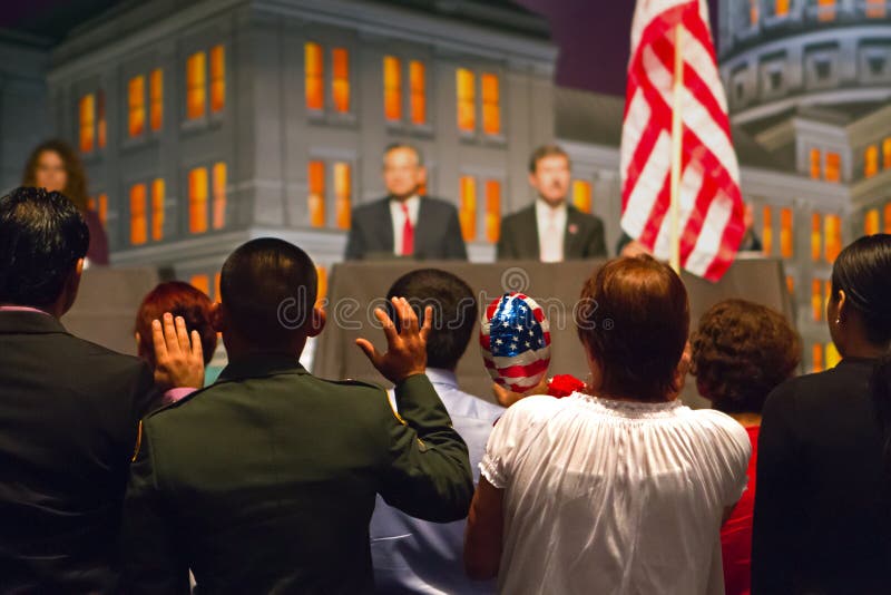 Nuovi cittadini americani fotografia editoriale. Immagine di cominci ...