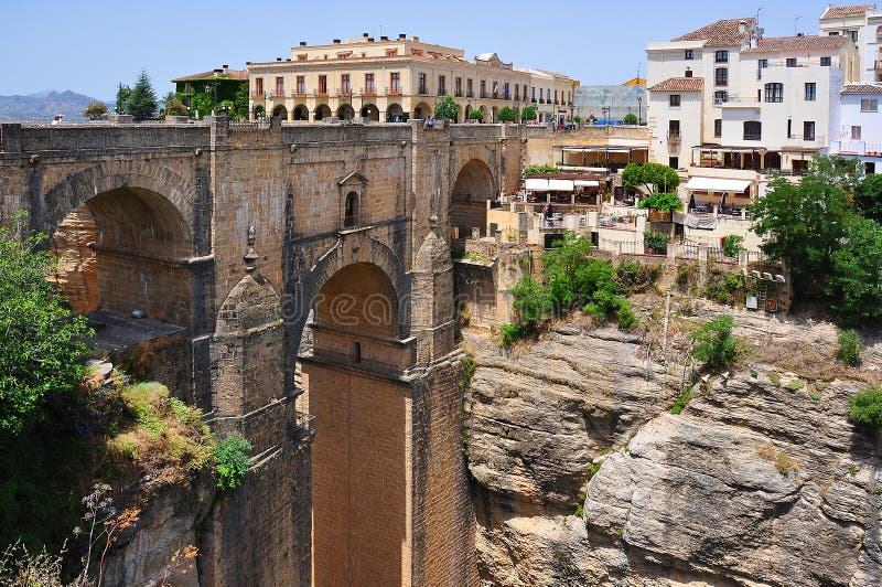 Nuovo Ponte Puente Nuevo a Ronda, Andalusia, Spagna Fotografia Stock ...