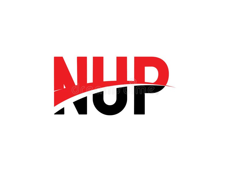 NUP Letter Initial Logo Design Vector Illustration Stock Vector ...