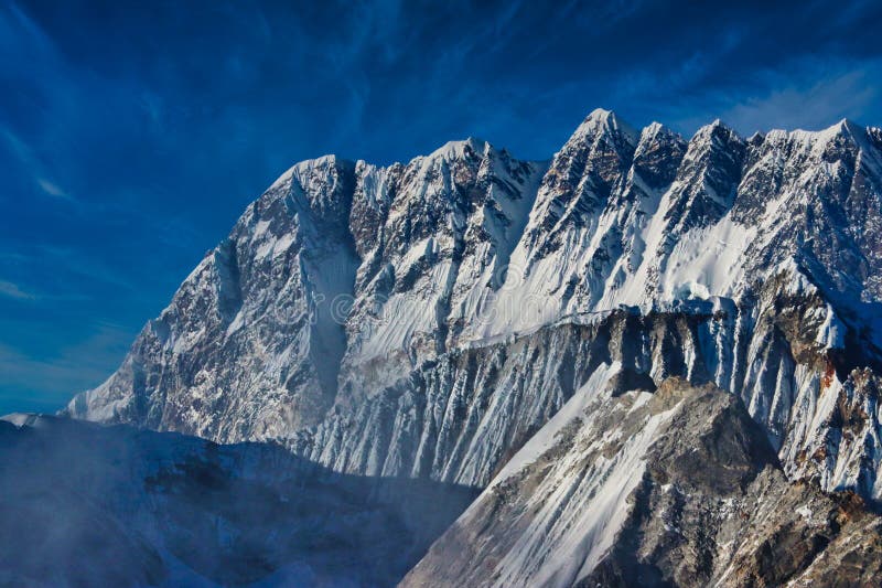 Nuptse Ridge,Mera Peak High Camp,Nepal Stock Photo - Image of trekking ...