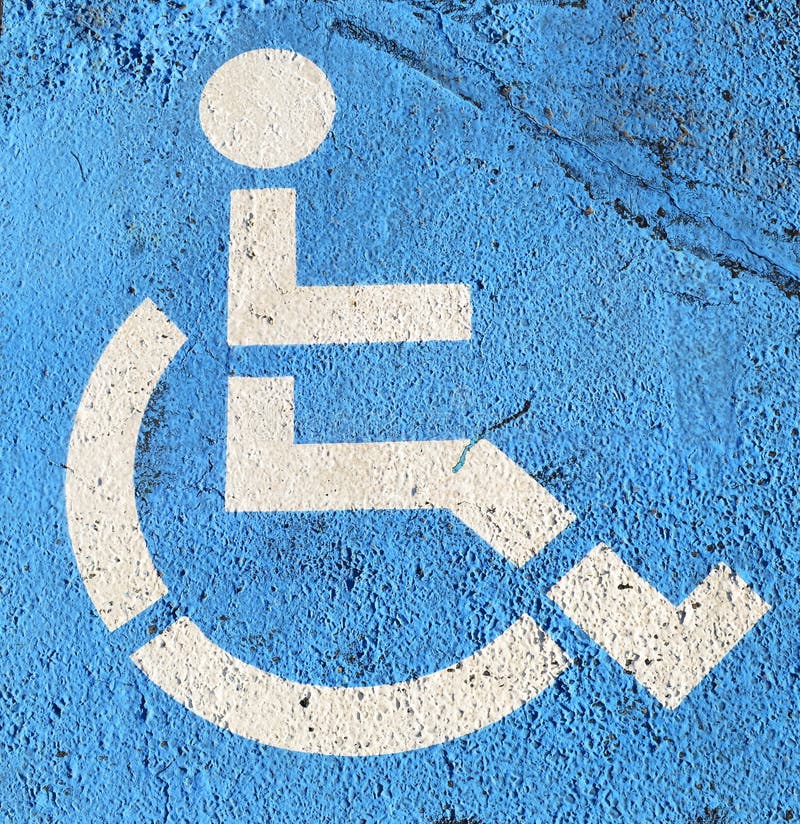 Behindertes Parkzeichen stockbild. Bild von behindert - 30001347