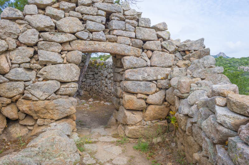 Ruins Of Ancient Culture Sardinia Nuraghe Tower Stock Photo - Image of ...