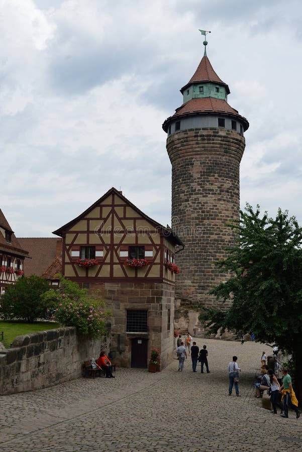 Nuremberg Castle In Winter Time. Bavaria, Germany. Editorial Stock ...