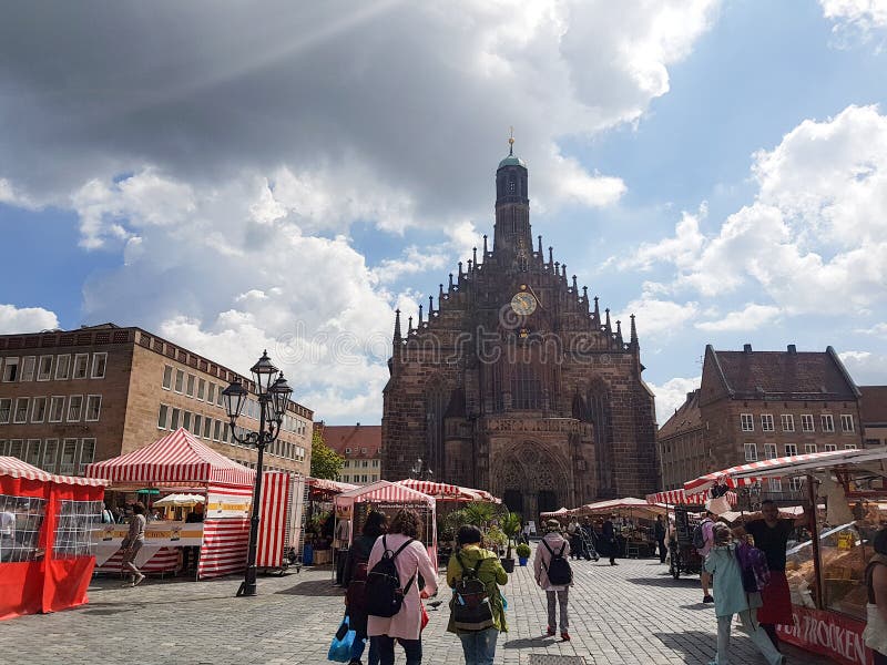Nuremberg city centre editorial stock image. Image of landmark - 94629869