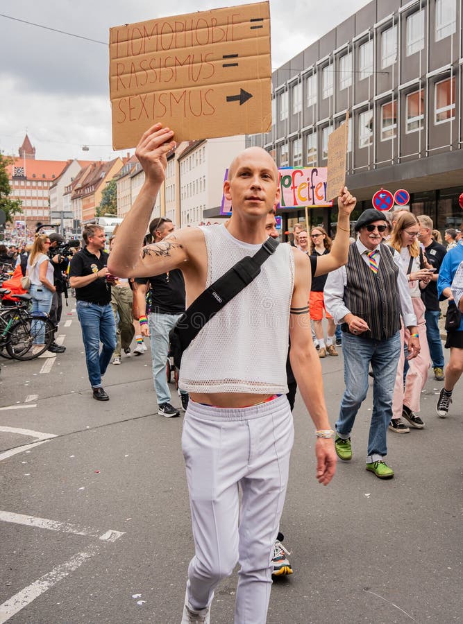 Nuremberg Pride Parade and Pride Festival , August 5, 2023 Editorial ...