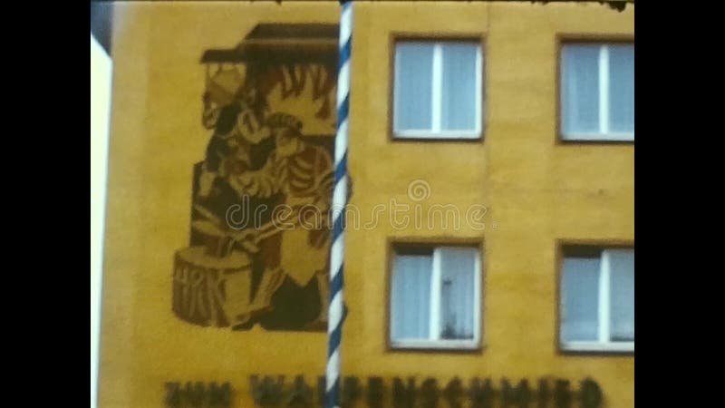 Typical Building of Germany in the 70s Stock Footage - Video of german ...