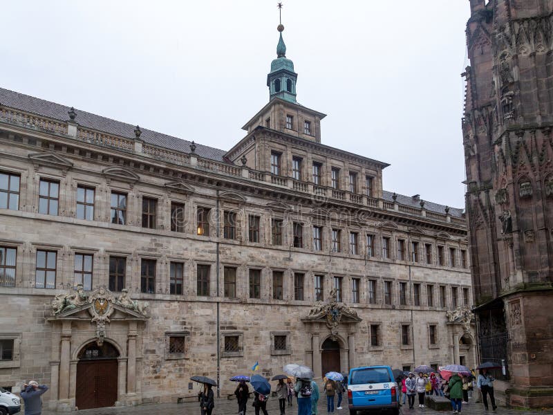 Old Town Hall, Nuremberg, Germany Editorial Stock Photo - Image of ...