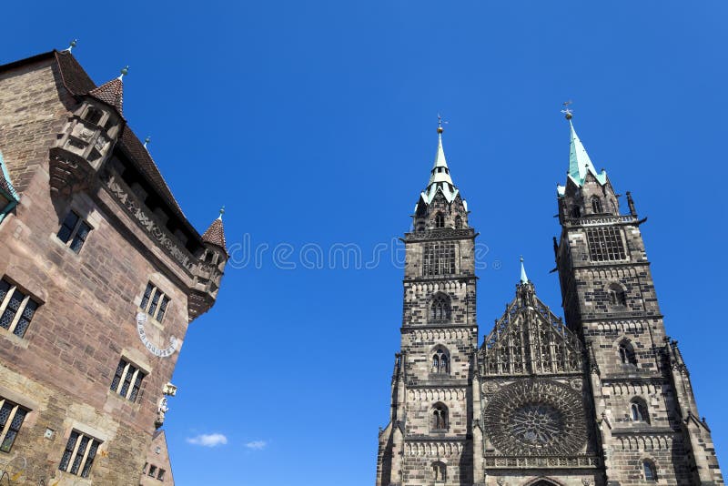 Nuremberg, Germany stock image. Image of franconia, timberframing ...