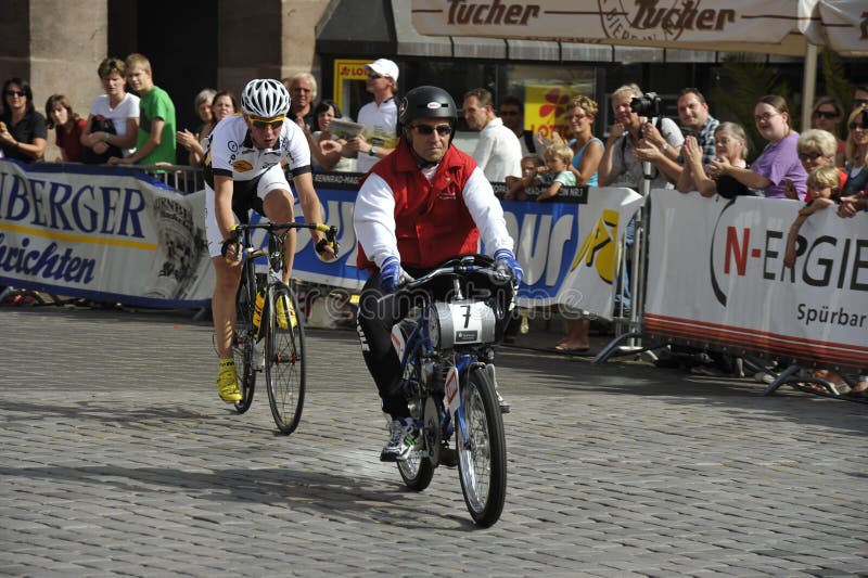 Nuremberg, Motor-paced Cycling Around the Historical City Editorial ...