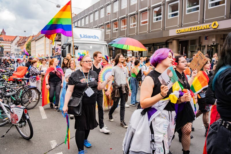 Nuremberg Pride Parade and Pride Festival , August 5, 2023 Editorial ...