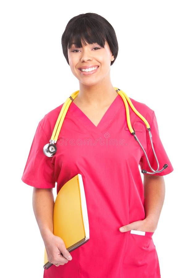 Cute Female Nurse, Doctor, Medical Worker Stock Photo - Image of smile ...