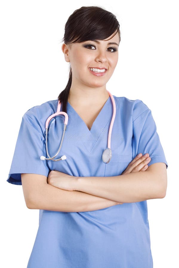 Medical People: Woman Nurse Stock Image - Image of caucasian, looking ...