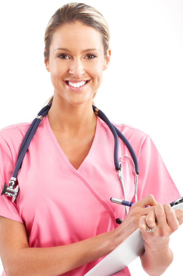 Nurse Co-workers Wearing Scrubs Stock Photo - Image of health ...