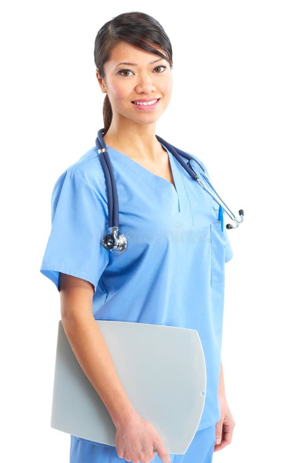 Nurse stock image. Image of confident, isolated, help - 6906965