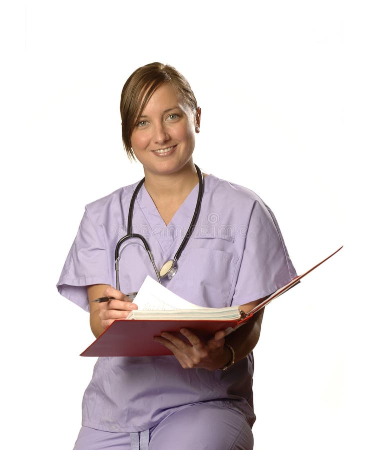 Nurse stock image. Image of care, scrubs, nurse, stethoscope - 9891269