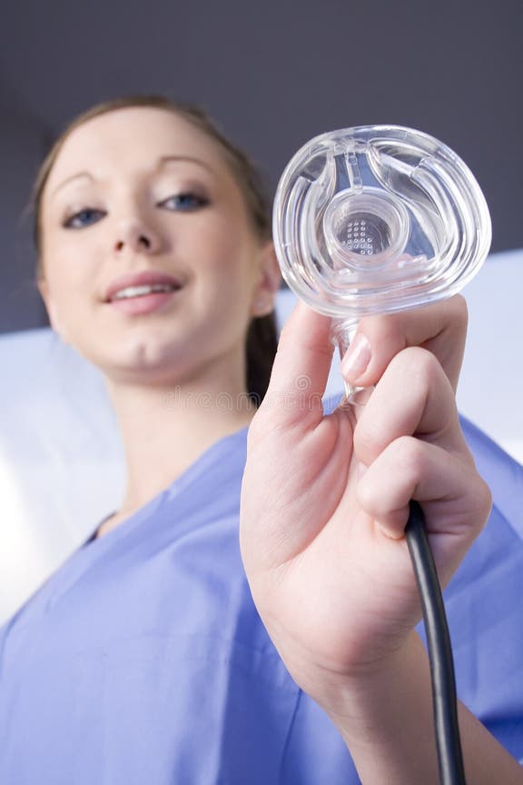 Nurse with anesthesia stock image. Image of beauty, friendly - 4630037