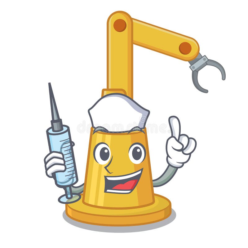 Nurse Assembly Automation Machine the Cartoon Shape Stock Vector ...