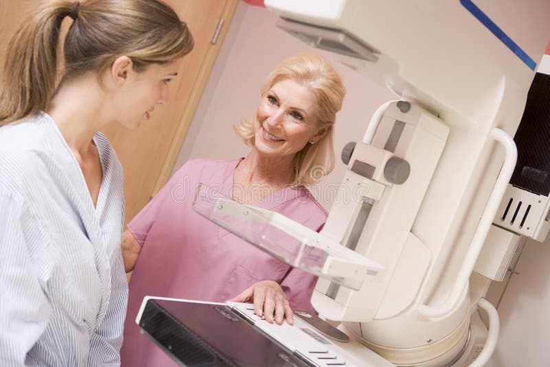 Nurse Preparing Patient for CT Scan in Hospital Stock Image - Image of ...