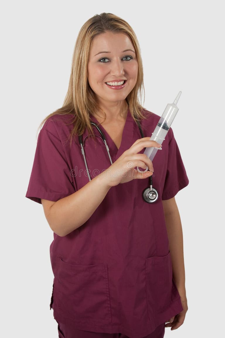 135 Young Nurse Big Syringe Stock Photos - Free & Royalty-Free Stock ...