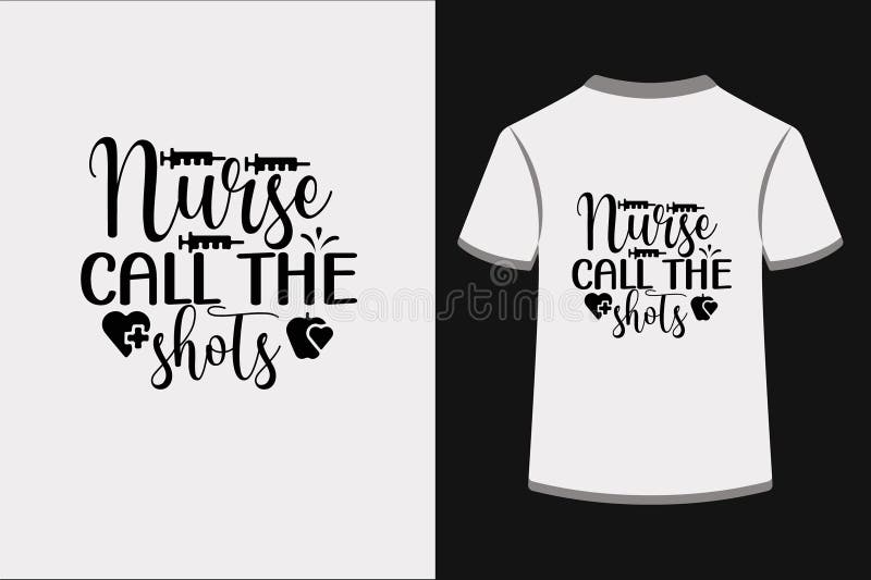 Nurse Call the Shots. stock vector. Illustration of poster - 275040309