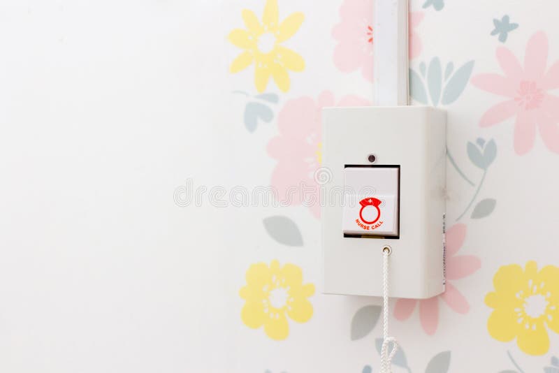 Nurse Call Switch in the Bathroom Stock Photo - Image of patient ...