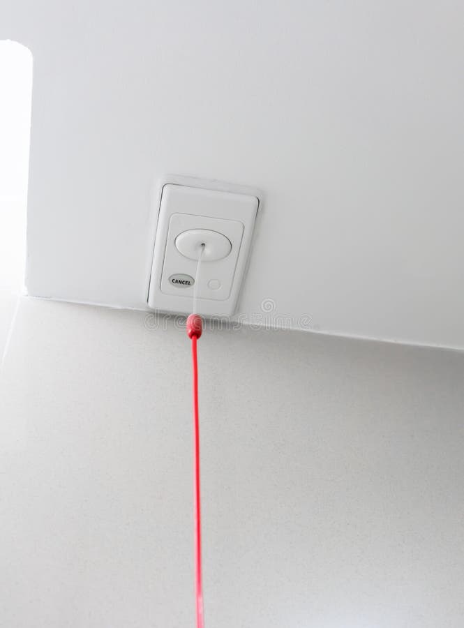 Red Switch Emergency Call Inside Patient Room Stock Image - Image of ...
