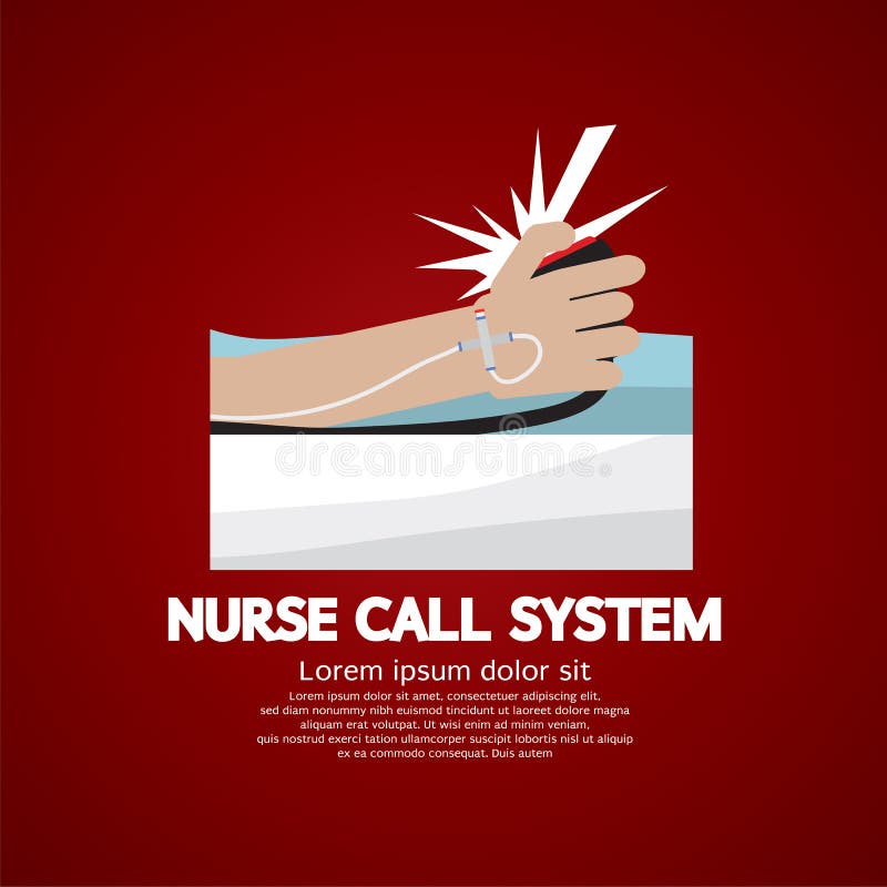 Nurse Call System Button stock vector. Illustration of button - 77465602