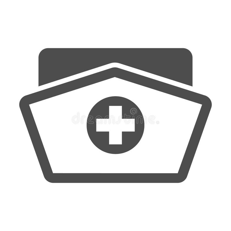 Nurse Cap Icon. Simple Icon, Blue Colored Icon Illustration Stock ...