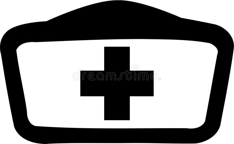Nurse Cap vector stock vector. Illustration of medical - 107101146