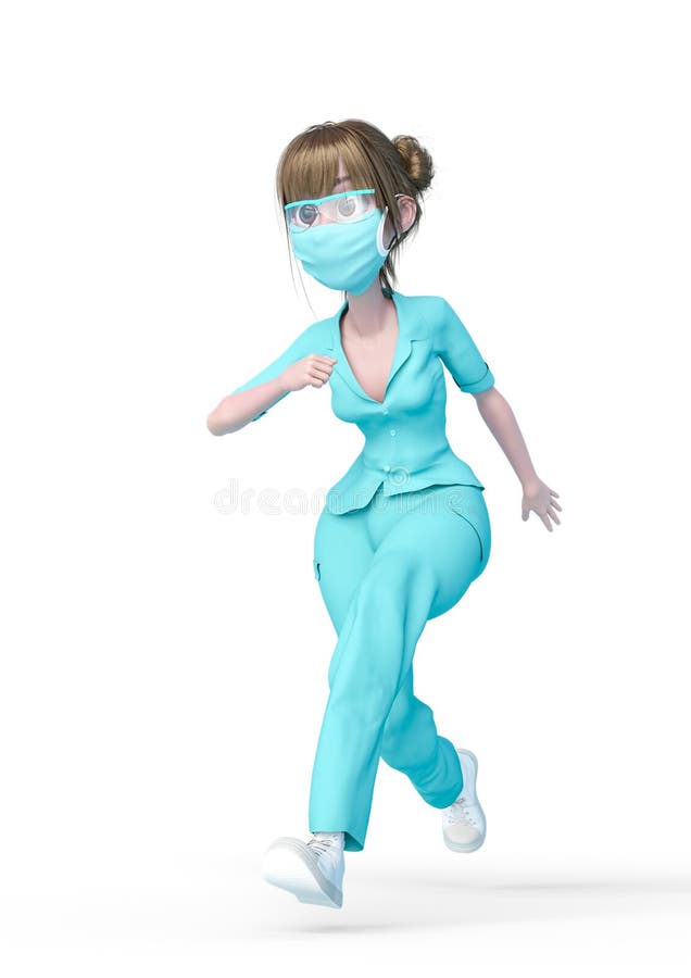 Nurse Running Stock Illustrations – 517 Nurse Running Stock ...
