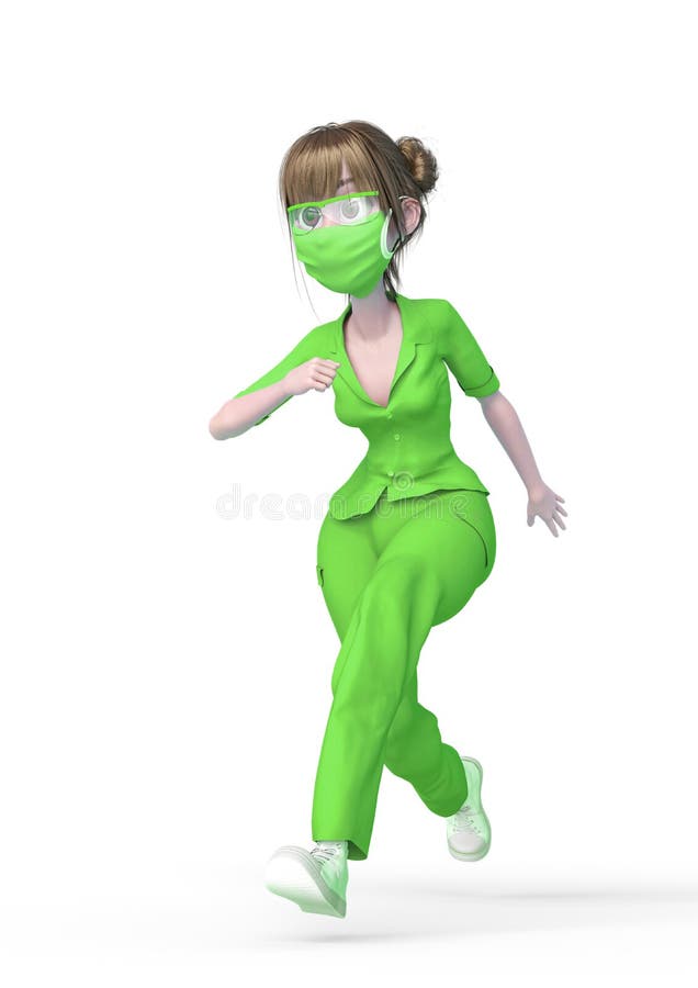 Cartoon Nurse Running Stock Illustrations – 286 Cartoon Nurse Running ...