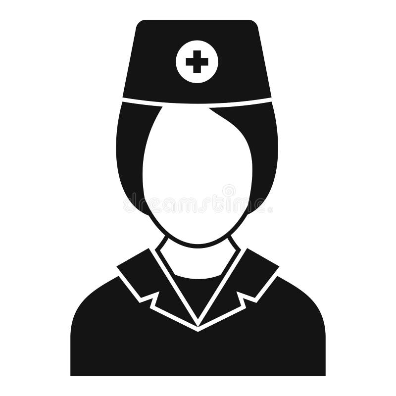 Nurse Character Icon, Simple Style Stock Vector - Illustration of icon ...