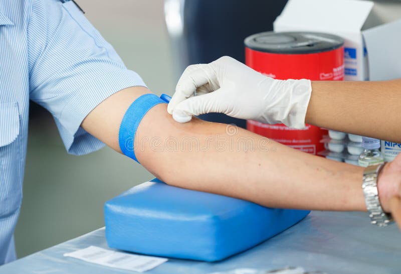 Nurse Collecting a Blood from a Patient Stock Image - Image of ...