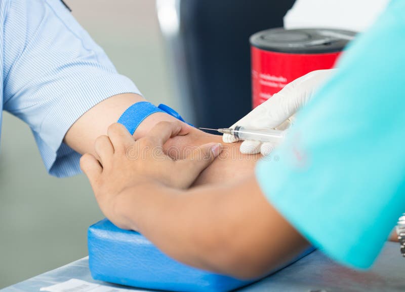 Nurse Collecting a Blood from a Patient Stock Image - Image of nurse ...