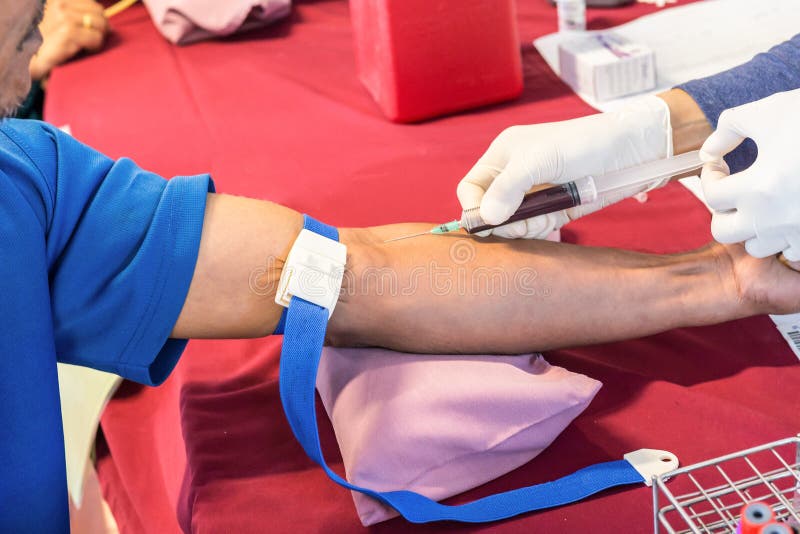 Nurse Collecting a Blood from a Patient Stock Photo - Image of ...