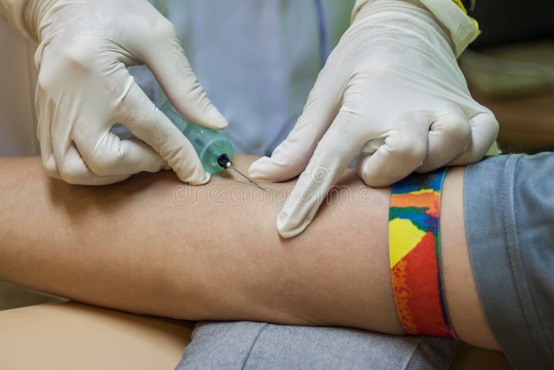 Nurse Collecting a Blood from a Patient Stock Photo - Image of female ...