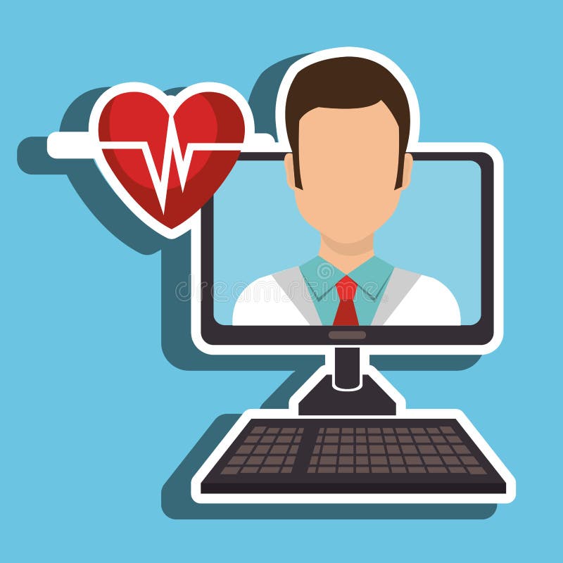 Computer Nurse Stock Illustrations – 5,045 Computer Nurse Stock ...