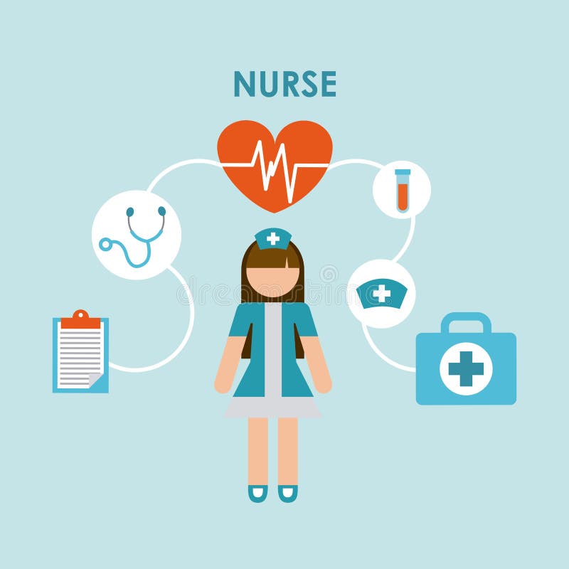 Nurse design stock vector. Illustration of hospital, care - 47262662