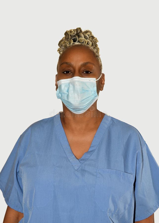 A Nurse Dressed in Hospital Scrubs Stock Photo - Image of professional ...