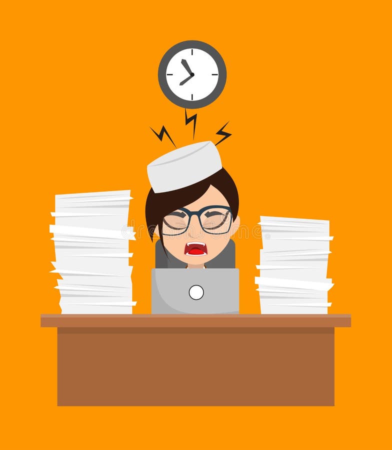 Nurse Work Hospital Clipboard Shadow Stock Vector - Illustration of ...