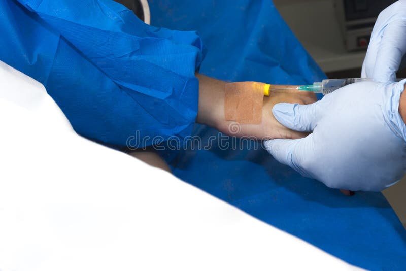 Nurse Giving Patient an Injection Stock Photo - Image of dose, drop ...