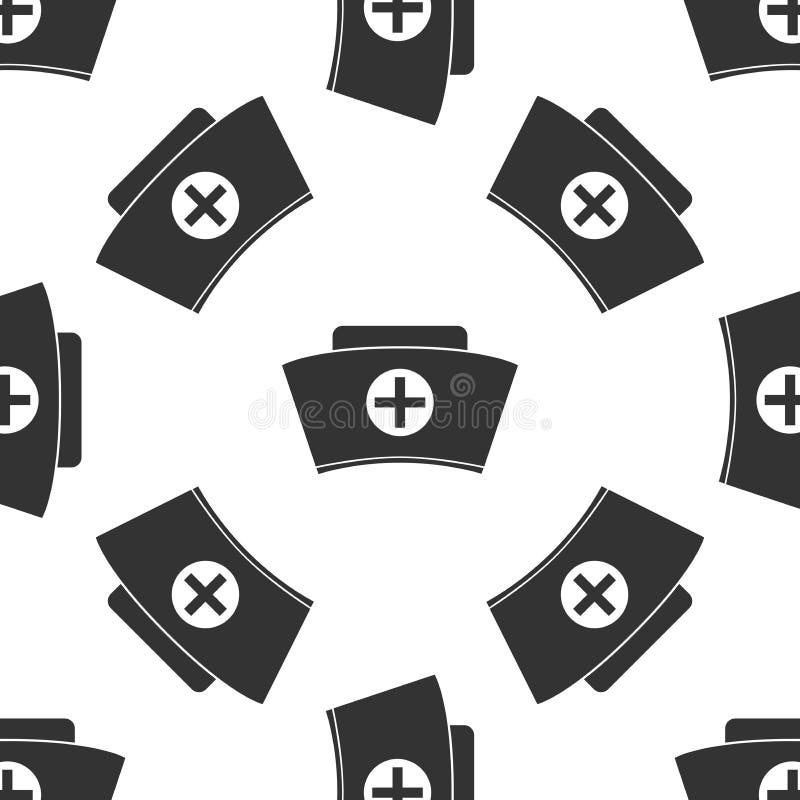 Nurse Hat Pattern Stock Illustrations – 110 Nurse Hat Pattern Stock ...