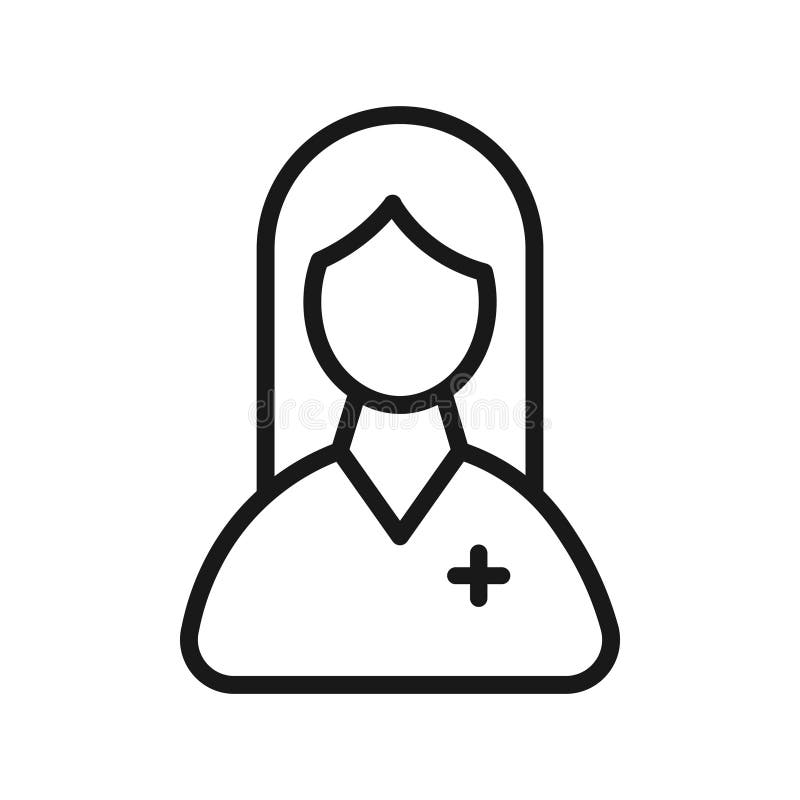 Nurse Icon stock vector. Illustration of simple, registered - 296706454