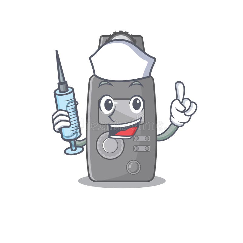 Nurse Light Meter Isolated with the Cartoon Stock Vector - Illustration ...