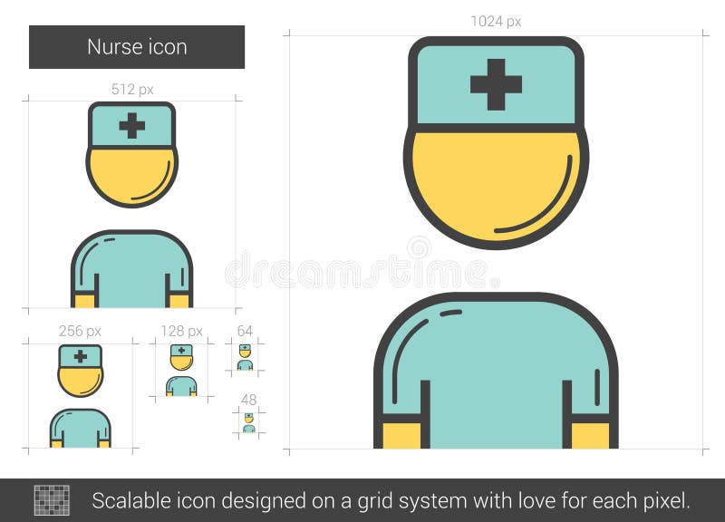 Male Nurse Hand Drawn Outline Doodle Icon. Stock Vector - Illustration ...