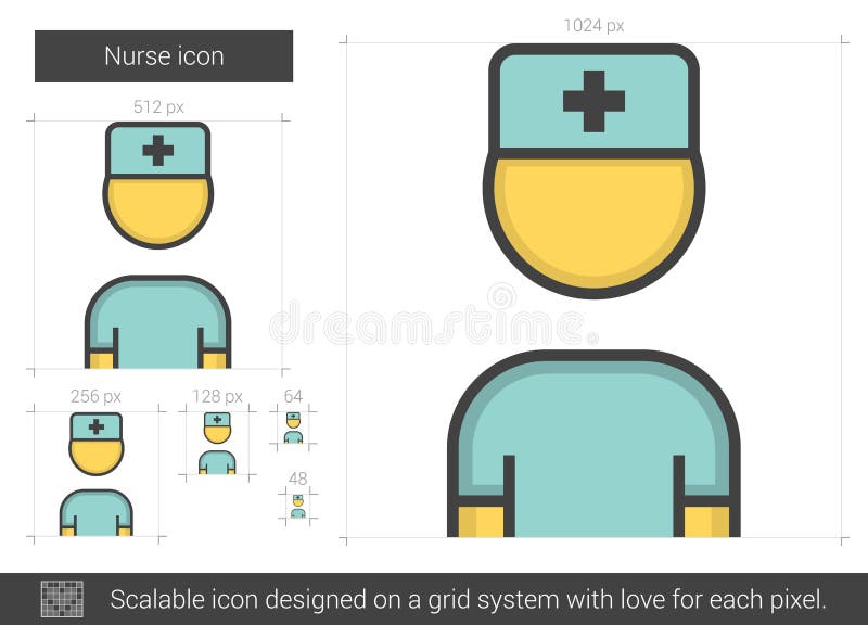 Male Nurse Hand Drawn Outline Doodle Icon. Stock Vector - Illustration ...
