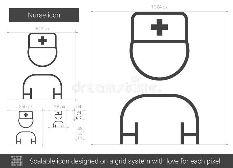 Line Drawing Nurse Stock Illustrations – 2,514 Line Drawing Nurse Stock ...