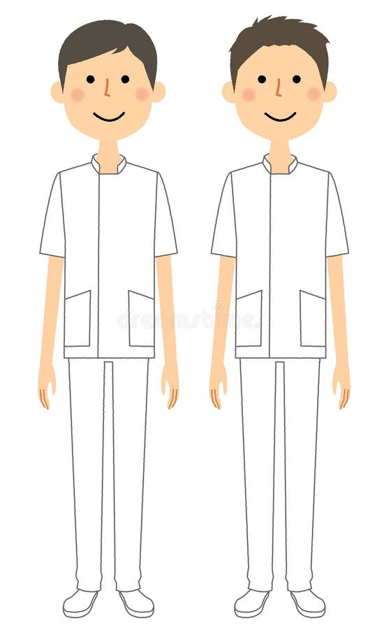 Male Nurses,Colleagues at Work Stock Vector - Illustration of clinic ...